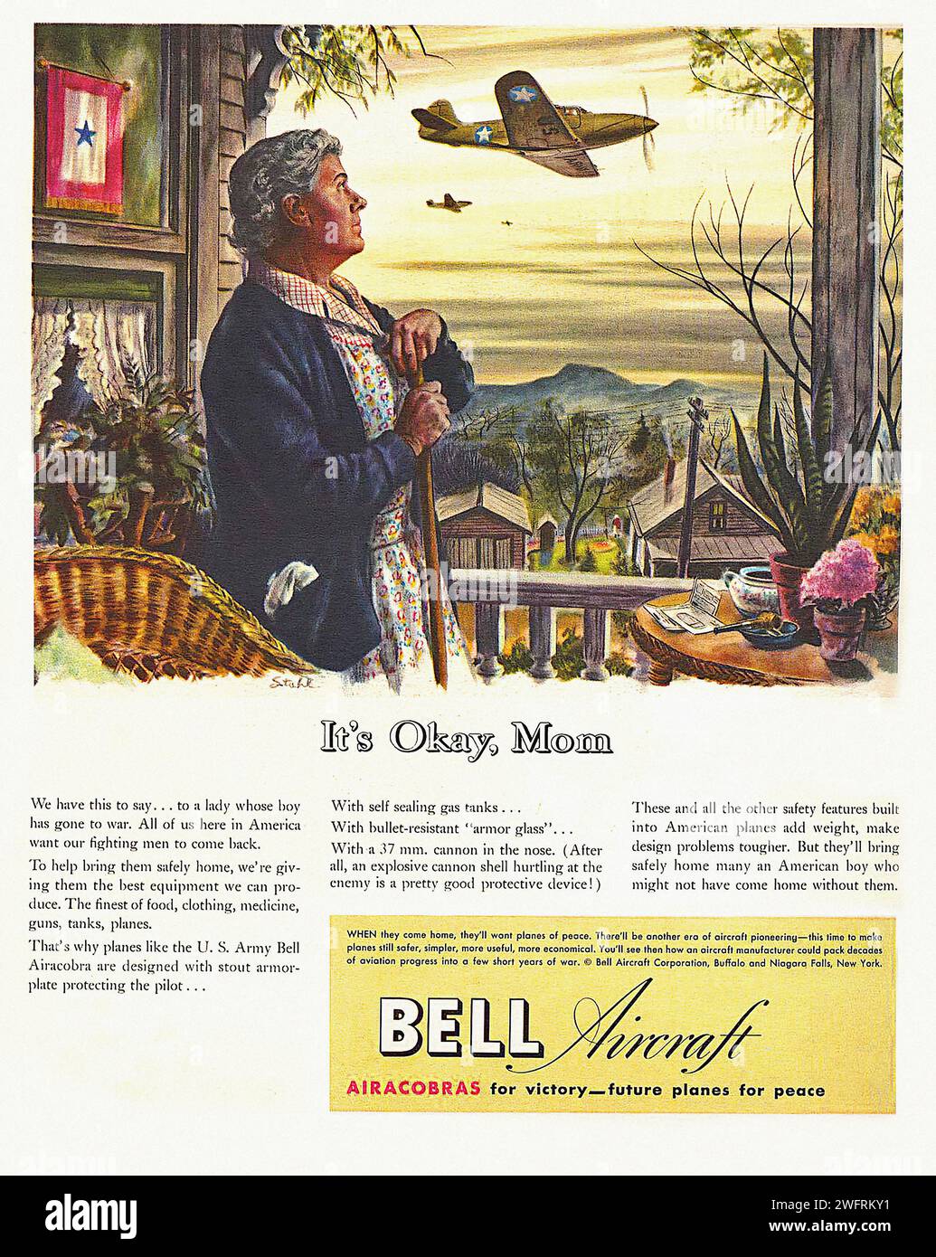 “It’s okay, Mom” “BELL Vermont AIRCOBRAS for victory - future planes ...