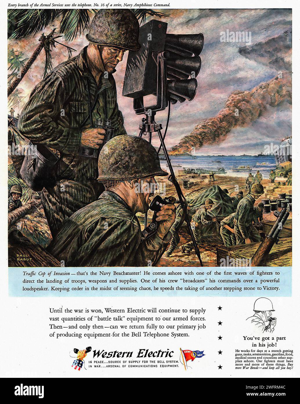 “FIRST LINE OF AMERICA’S NEW DEFENSE!”, “WESTERN ELECTRIC”, “110 W ...