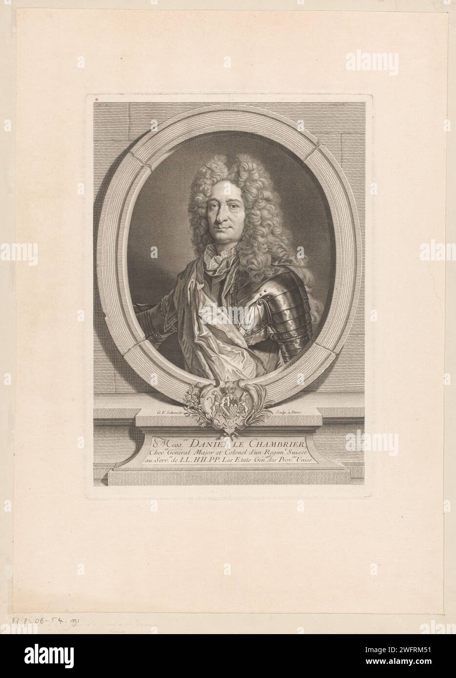 PortraT van Daniel de Chambrier, Georg Friedrich Schmidt, 1722 - 1775 ...