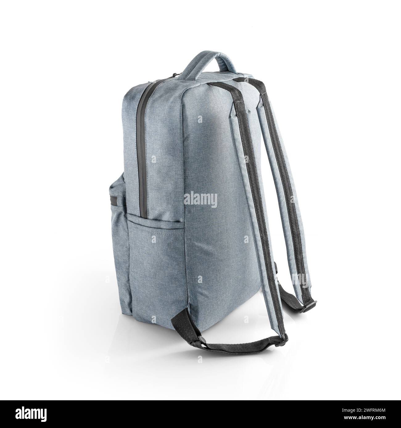 Blue backpack for everyday use with different pockets and laptop ...