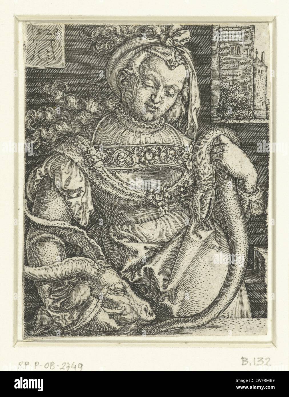 Onmatigheid, Heinrich Aldegrever, 1528 print Personification of the ...
