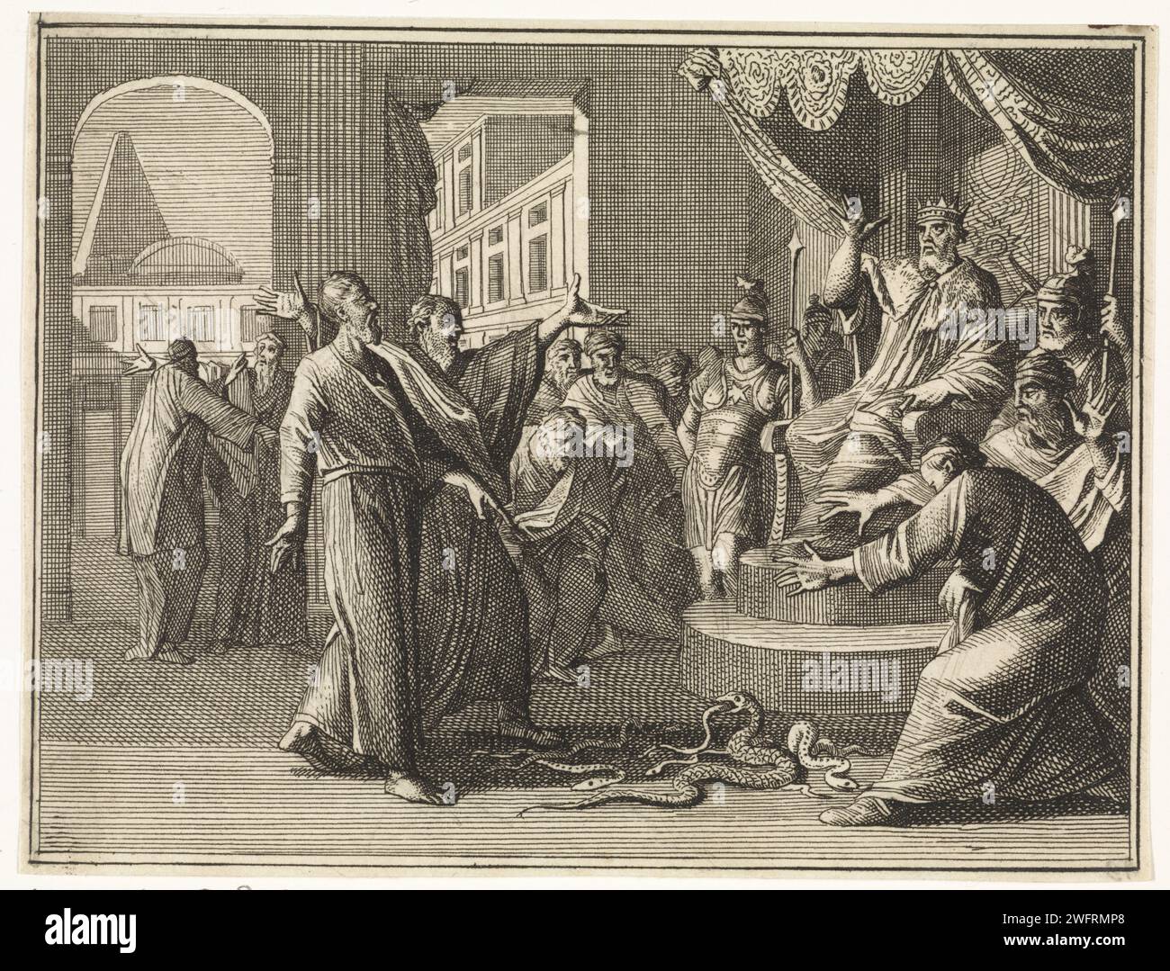 Moses's staff turned into a snake that of the Egyptian wizards, Caspar ...