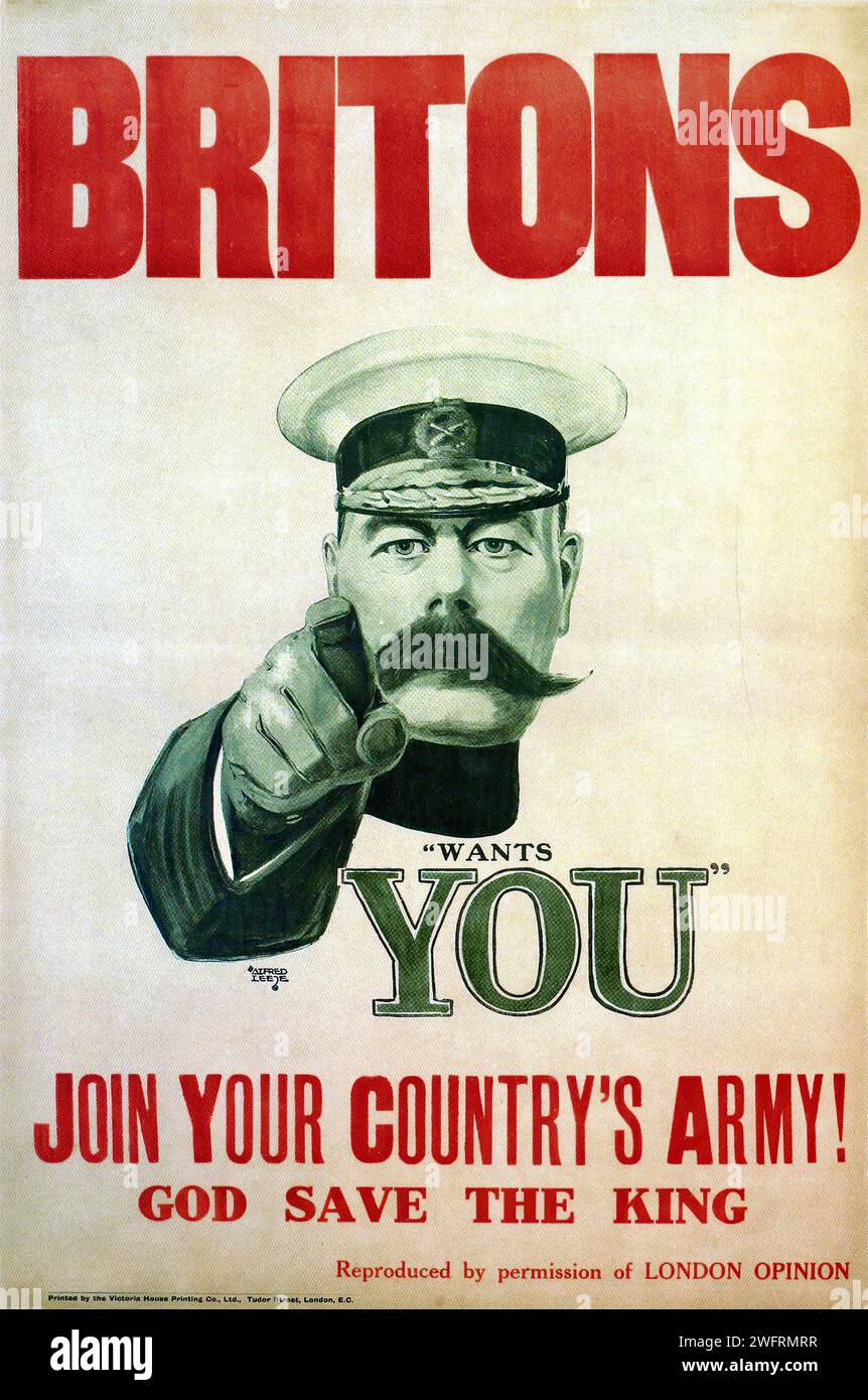 A recruitment poster with a commanding figure pointing directly at the ...