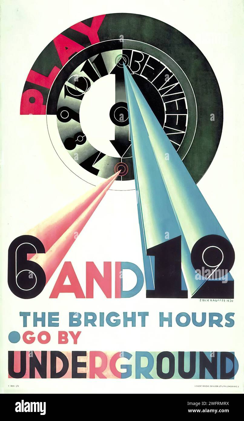 "PLAY BETWEEN 6 AND 19" "THE BRIGHT HOURS GO BY UNDERGROUND" An ...