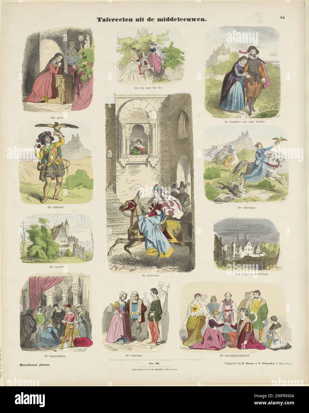 Scenes from the Middle Ages, Anton Muttenthal, 1843 - c. 1920 print ...