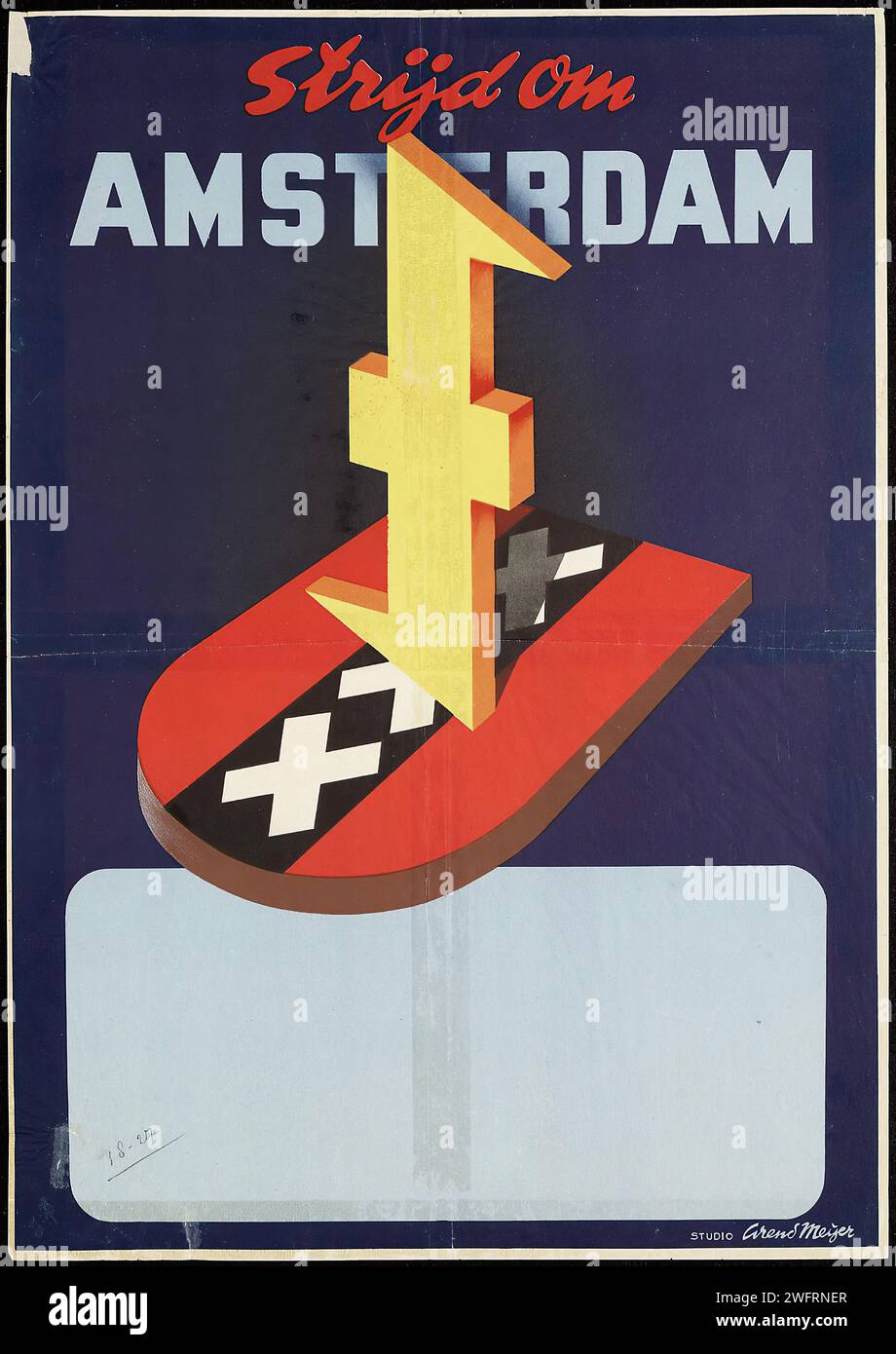 "Strijd Om AMSTERDAM" which translates to "Battle for AMSTERDAM ...