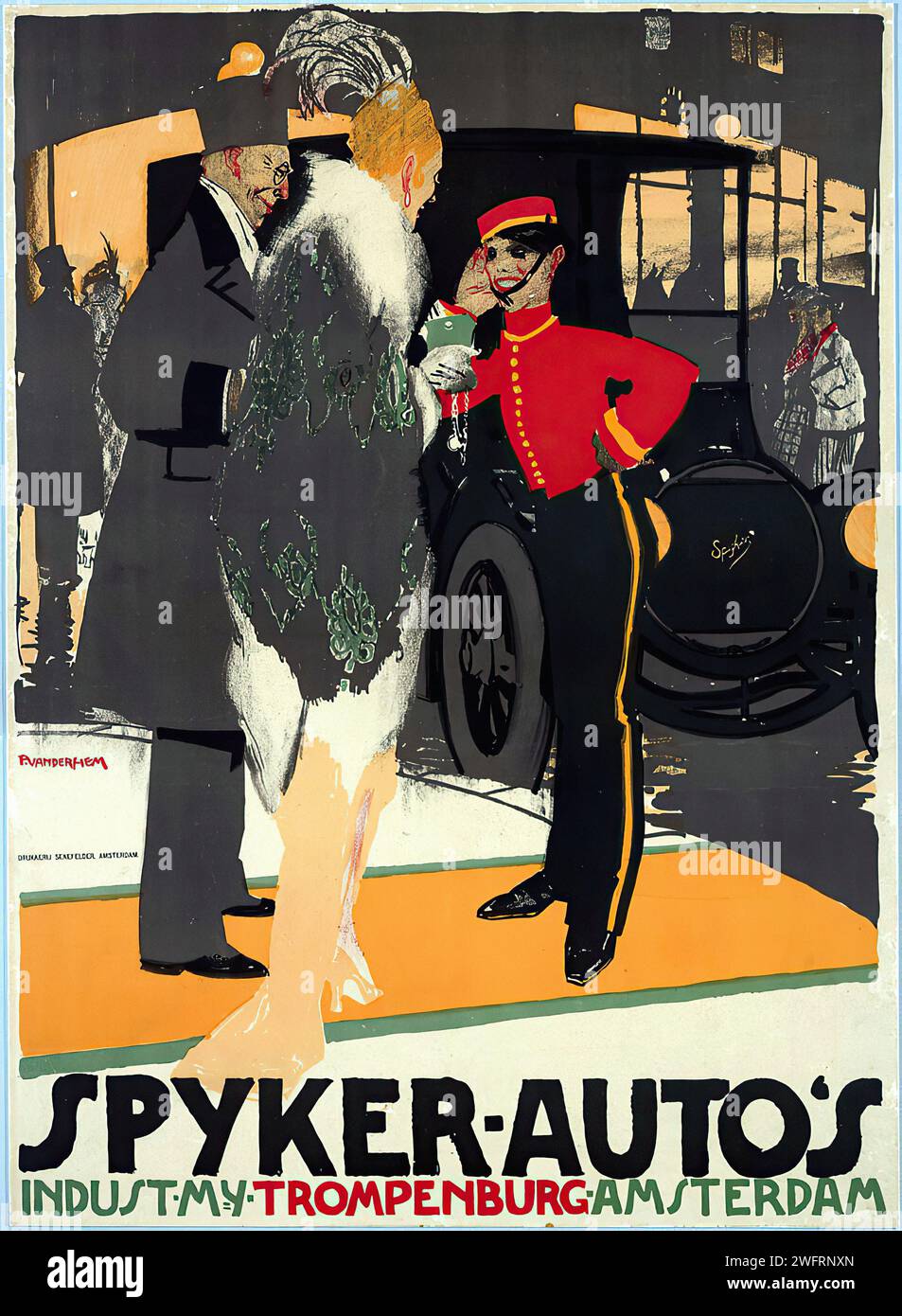 "SPYKER-AUTO'S INDUSTRY TROMPENBURG AMSTERDAM" Vintage Dutch ...
