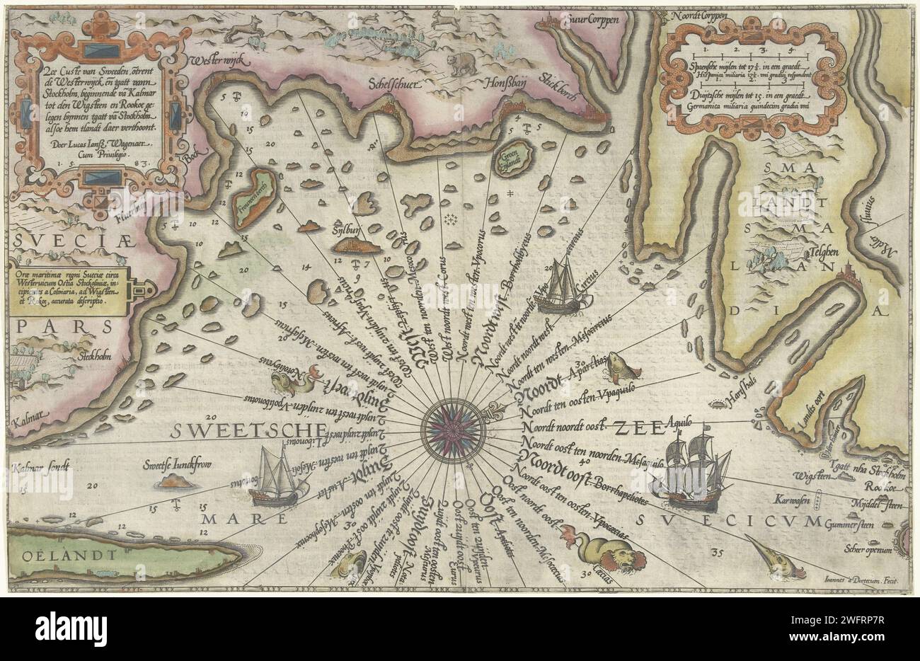 Kalmar map hi-res stock photography and images - Alamy