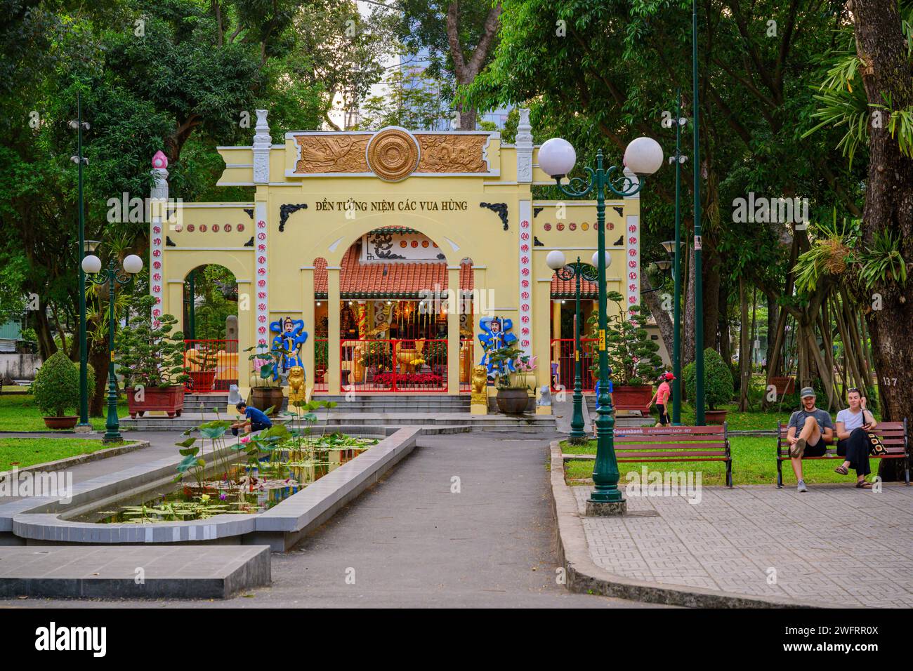 Temple of the Hung Kings, Tao Dan Park, Ho Chi Minh City, Vietnam Stock ...