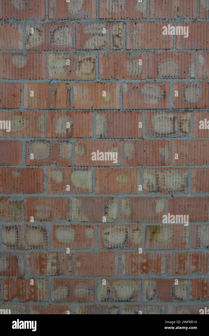 Building red embossed brick, building brick wall, structural background ...