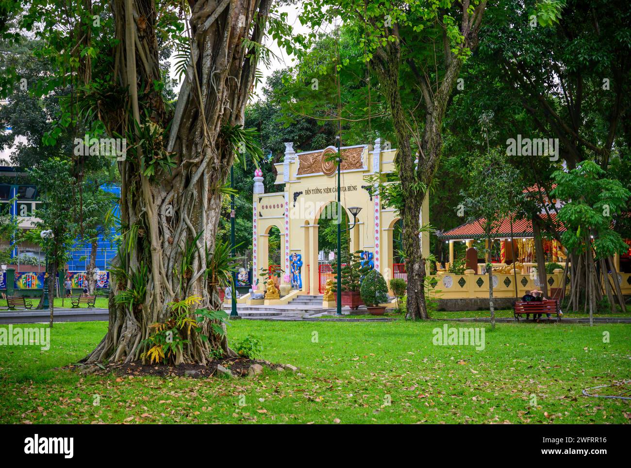 Temple of the Hung Kings, Tao Dan Park, Ho Chi Minh City, Vietnam Stock ...