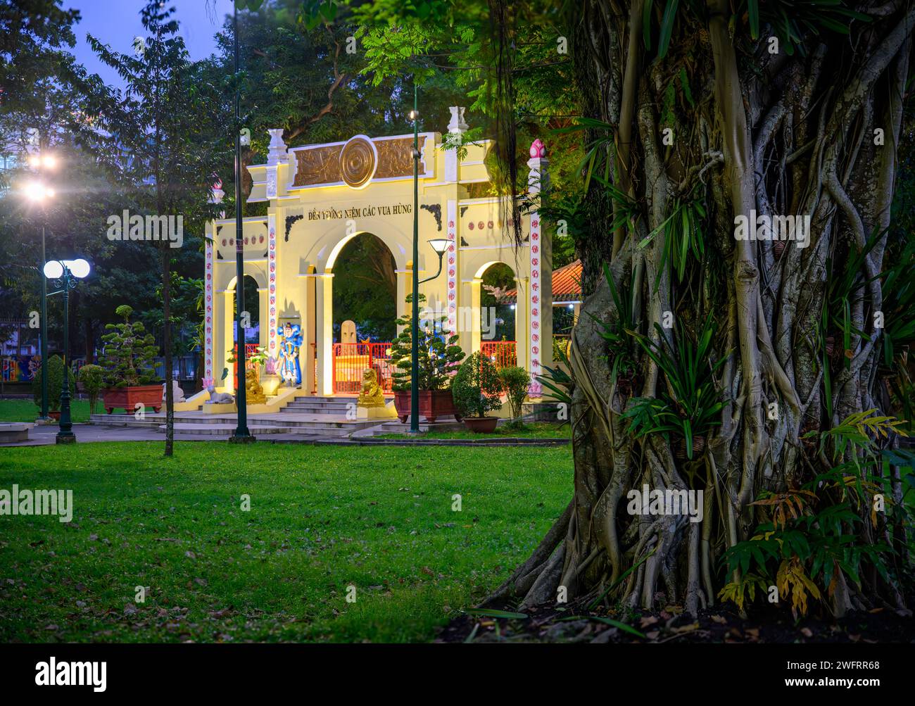 Temple of the Hung Kings, Tao Dan Park, Ho Chi Minh City, Vietnam Stock ...