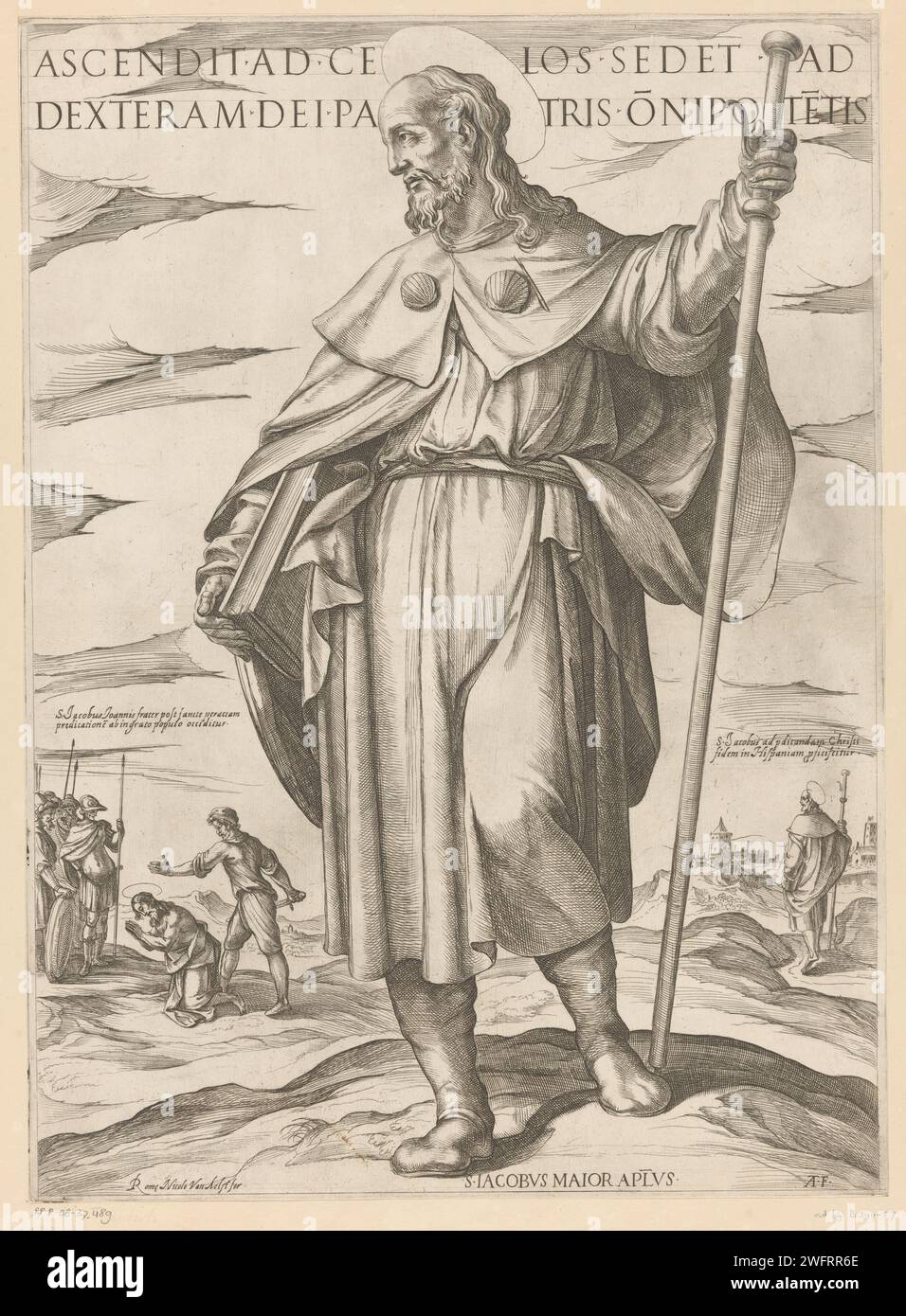The Holy Jakobus the superior, Antonio Tempesta, 1565 - 1630 print The ...