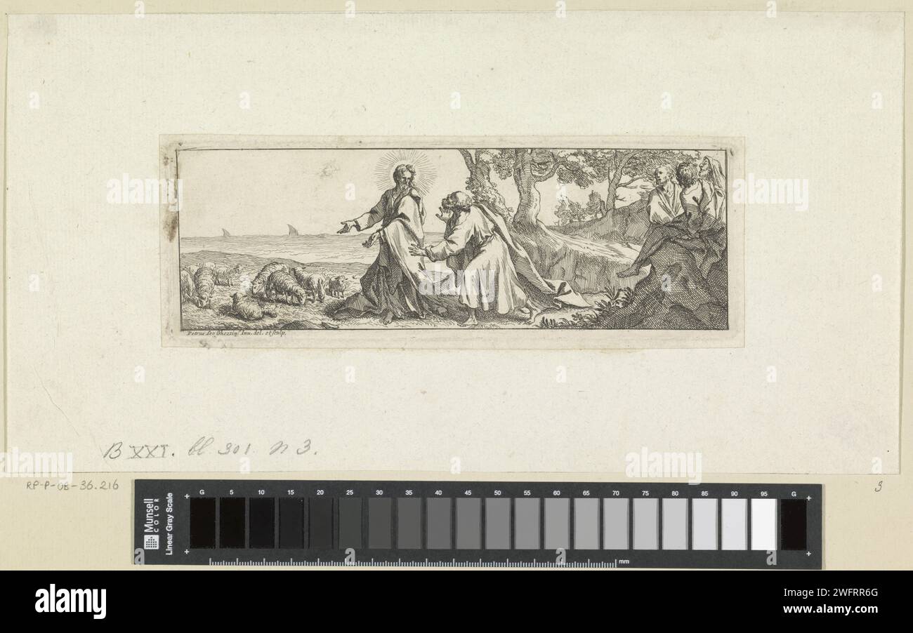 Christ appoints Peter as head of his church, Pier Leone Ghezzi, 1684 ...