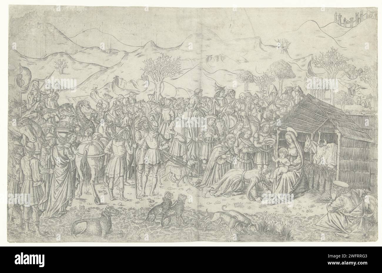 Adoration of the Kings, Anonymous, 1470 - 1490 print Italy paper ...