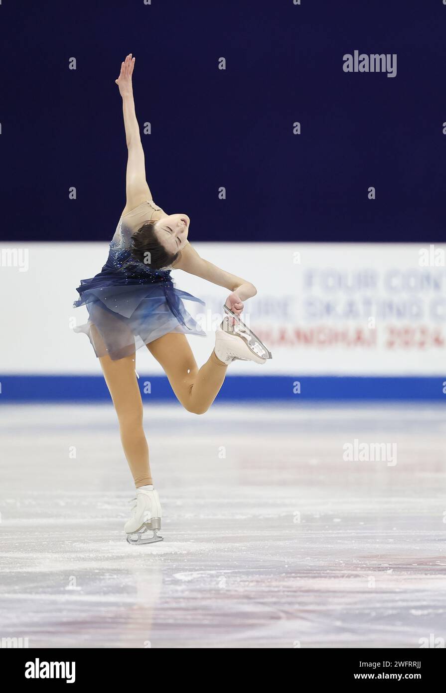 Shanghai. 1st Feb, 2024. Chen Hongyi of China competes during the women ...