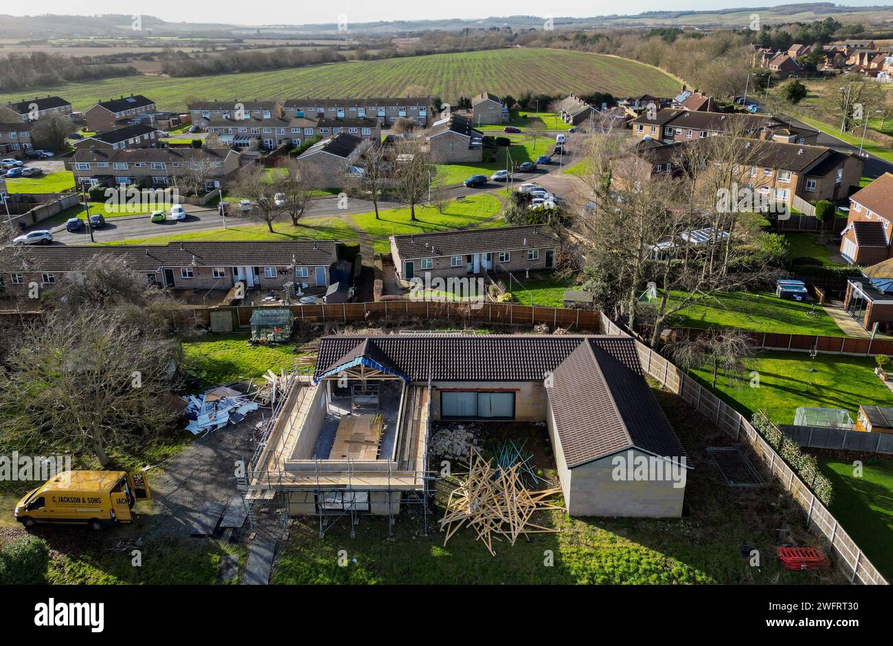 Work continues to demolish an unauthorised spa pool block at the home ...