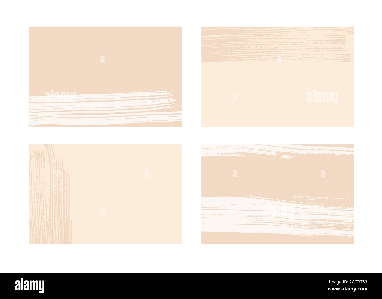 Set of beige abstract backgrounds. Template for banner, poster ...
