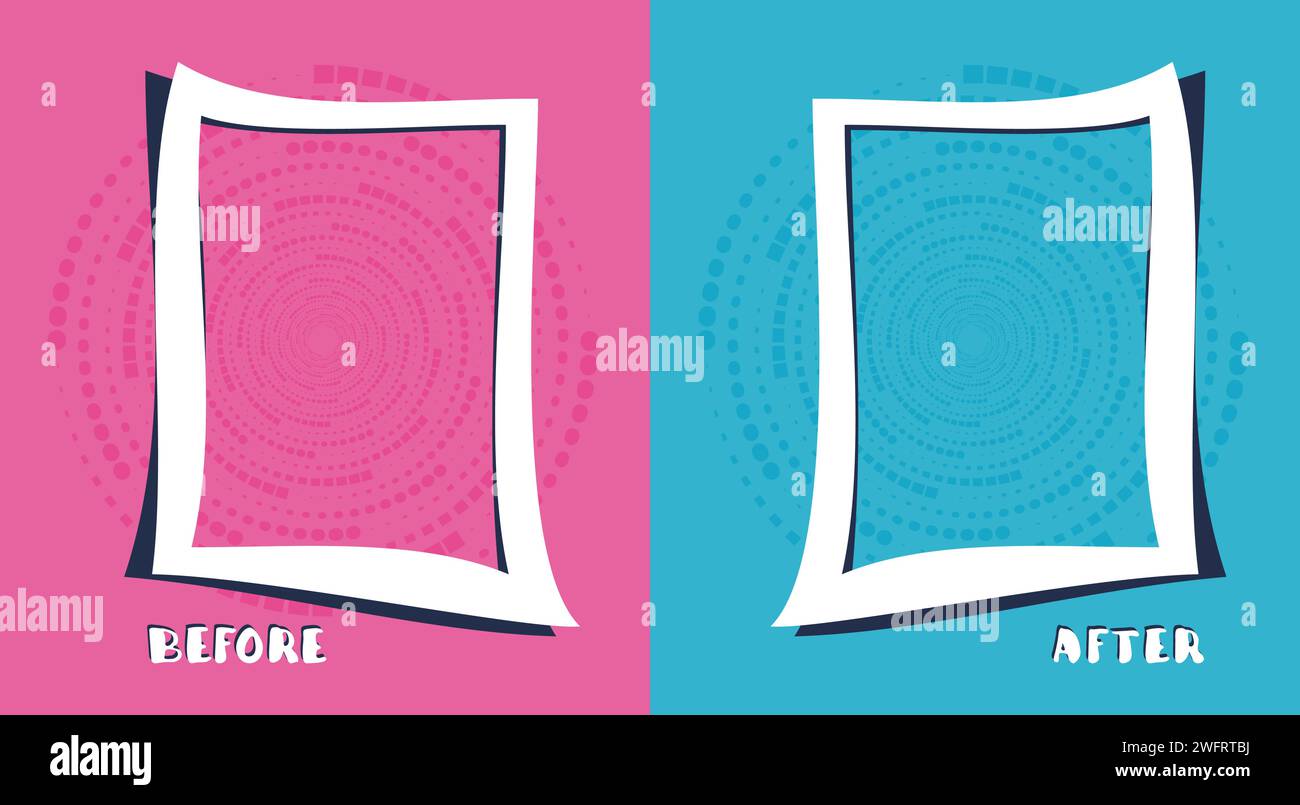 Before and After template. background for graphic design. Comparison ...