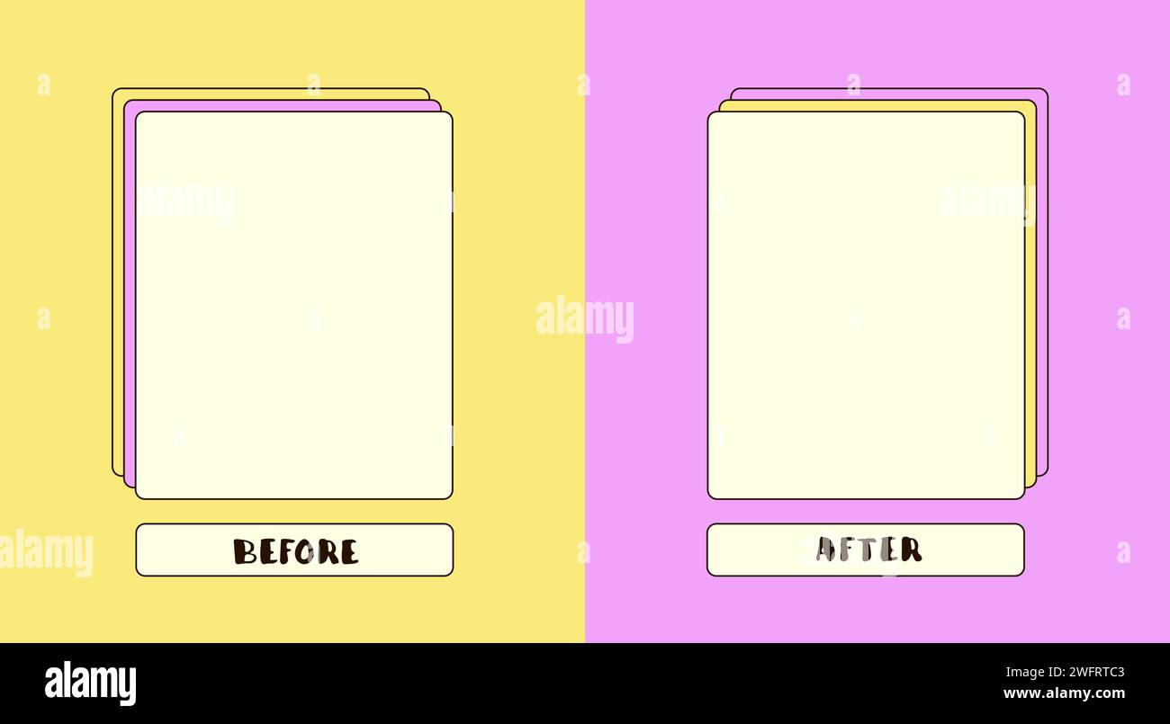 Before and After retro template. background for graphic design ...