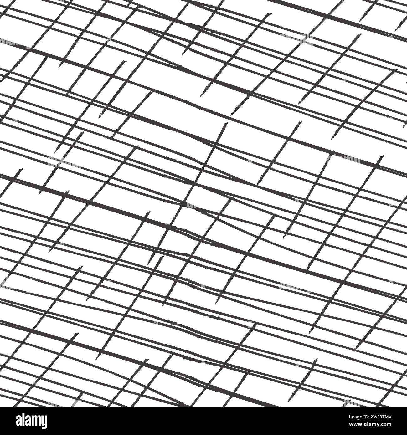 crosshatch chaotic scratches seamless pattern. Texture made in hand ...