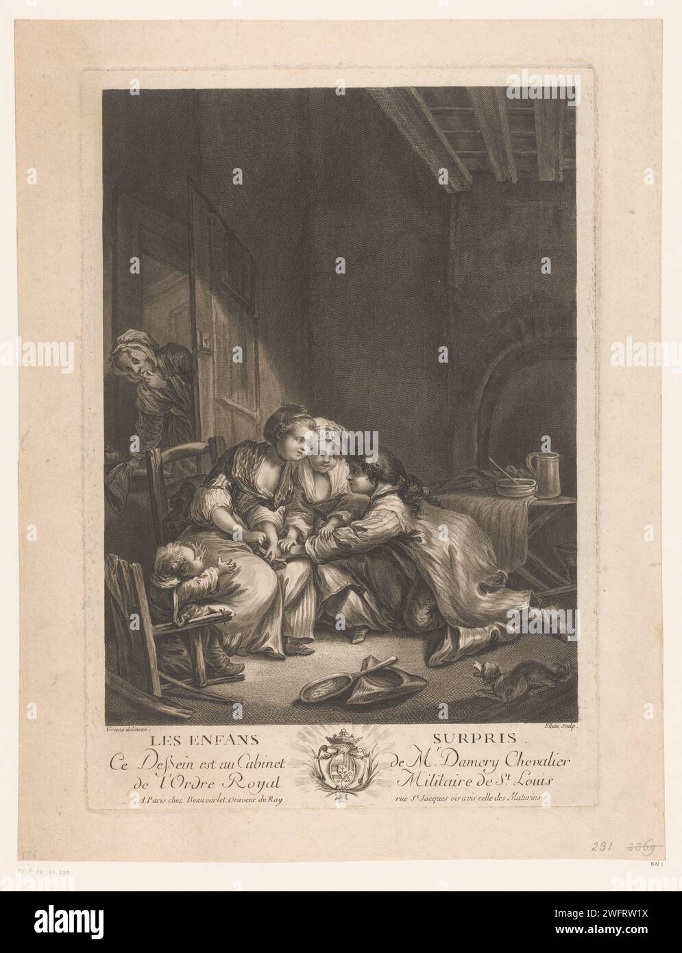 Sweeting children caught, François Rolland Elluin, After Jean -Baptiste ...
