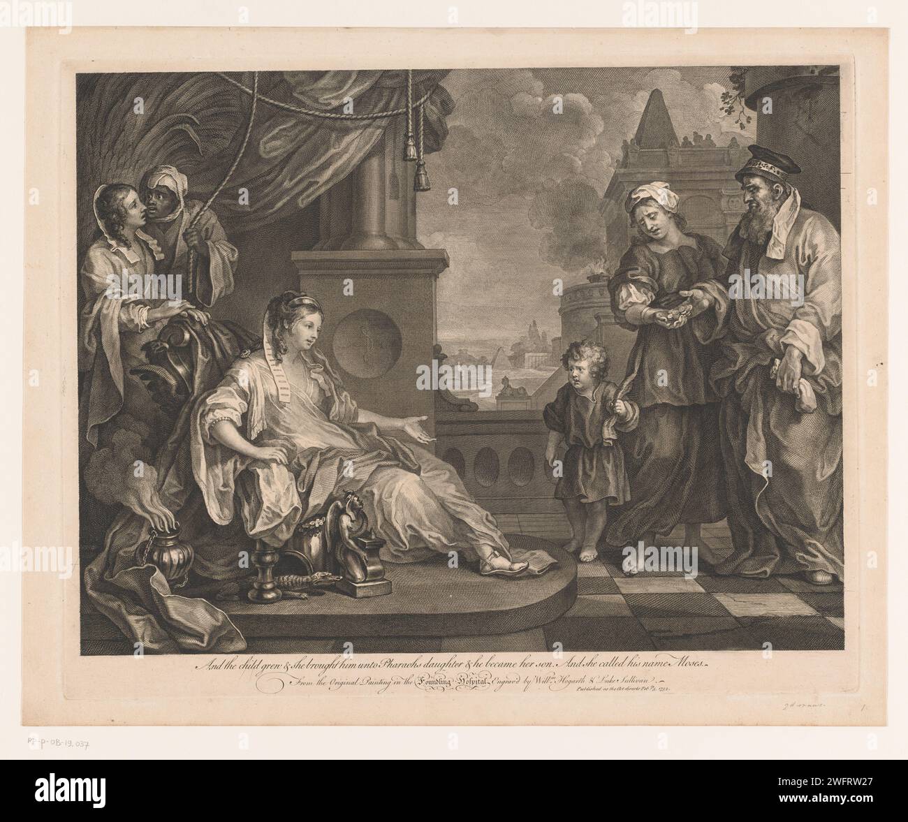 Moses brought to the daughter of the Pharaoh, Luke Sullivan, After ...