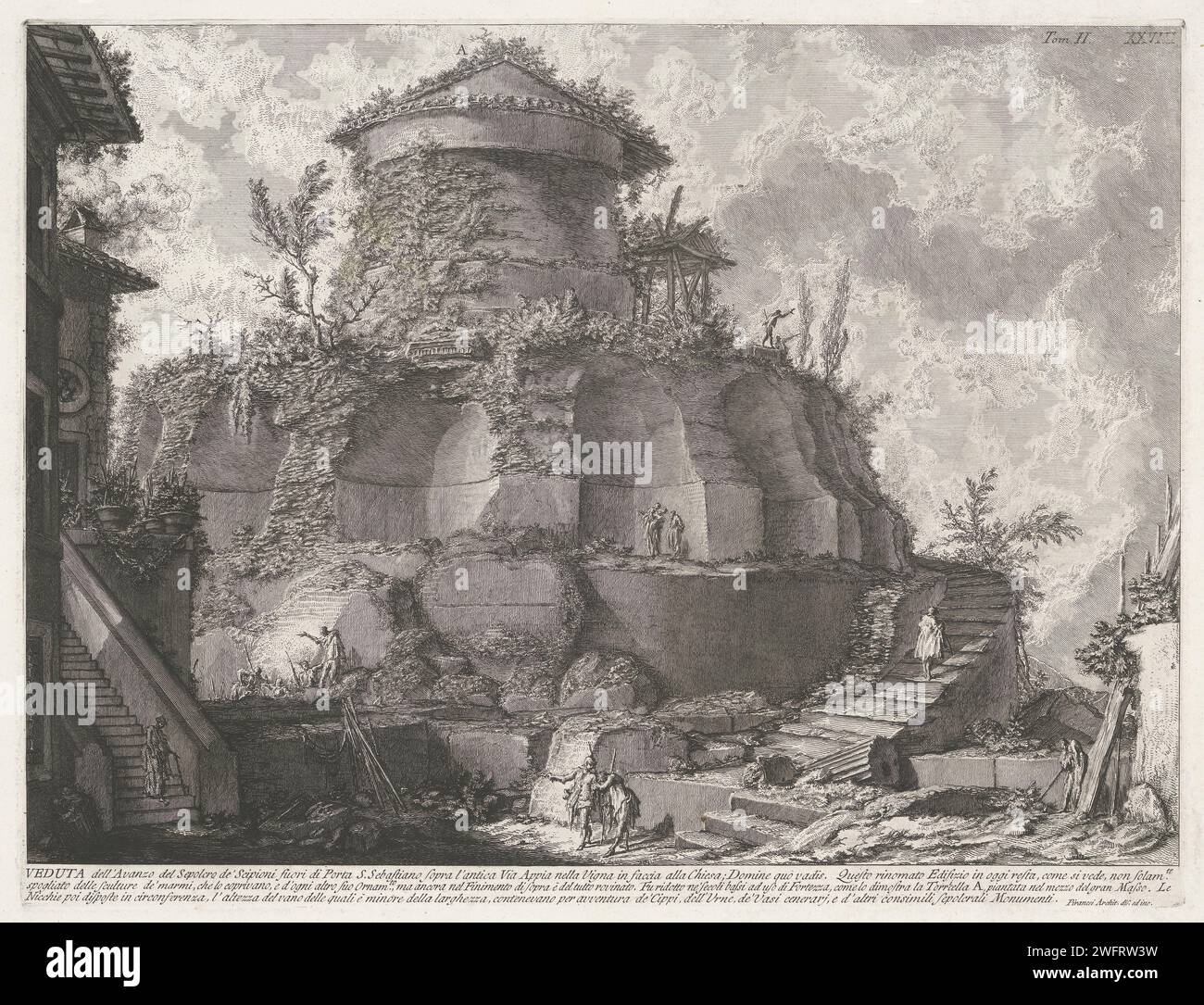 Graftombe Van Scipio Familie, Giovanni Battista Piranesi, c. 1756 - c ...