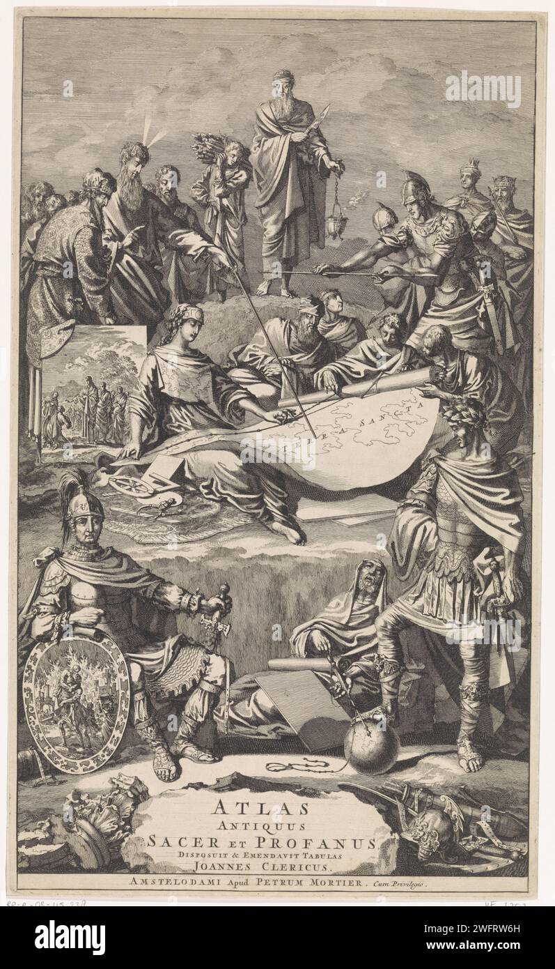 Titelpagina voor: J. Clerk, Atlas, Sacco, ecclesiastical and profane ...