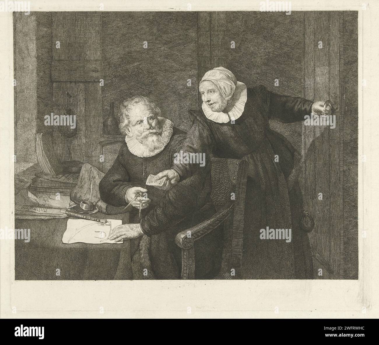 Shipbuilder Jan Rijcksen and his wife Griet Jans, Johannes Pieter de ...