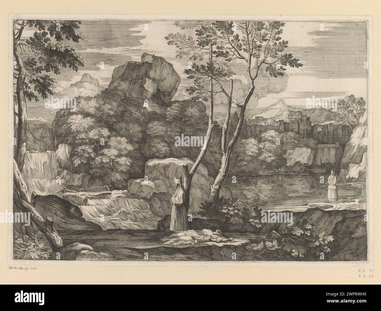 Landscape with the parable of the Merciful Samaritan, Sébastien Bourdon ...