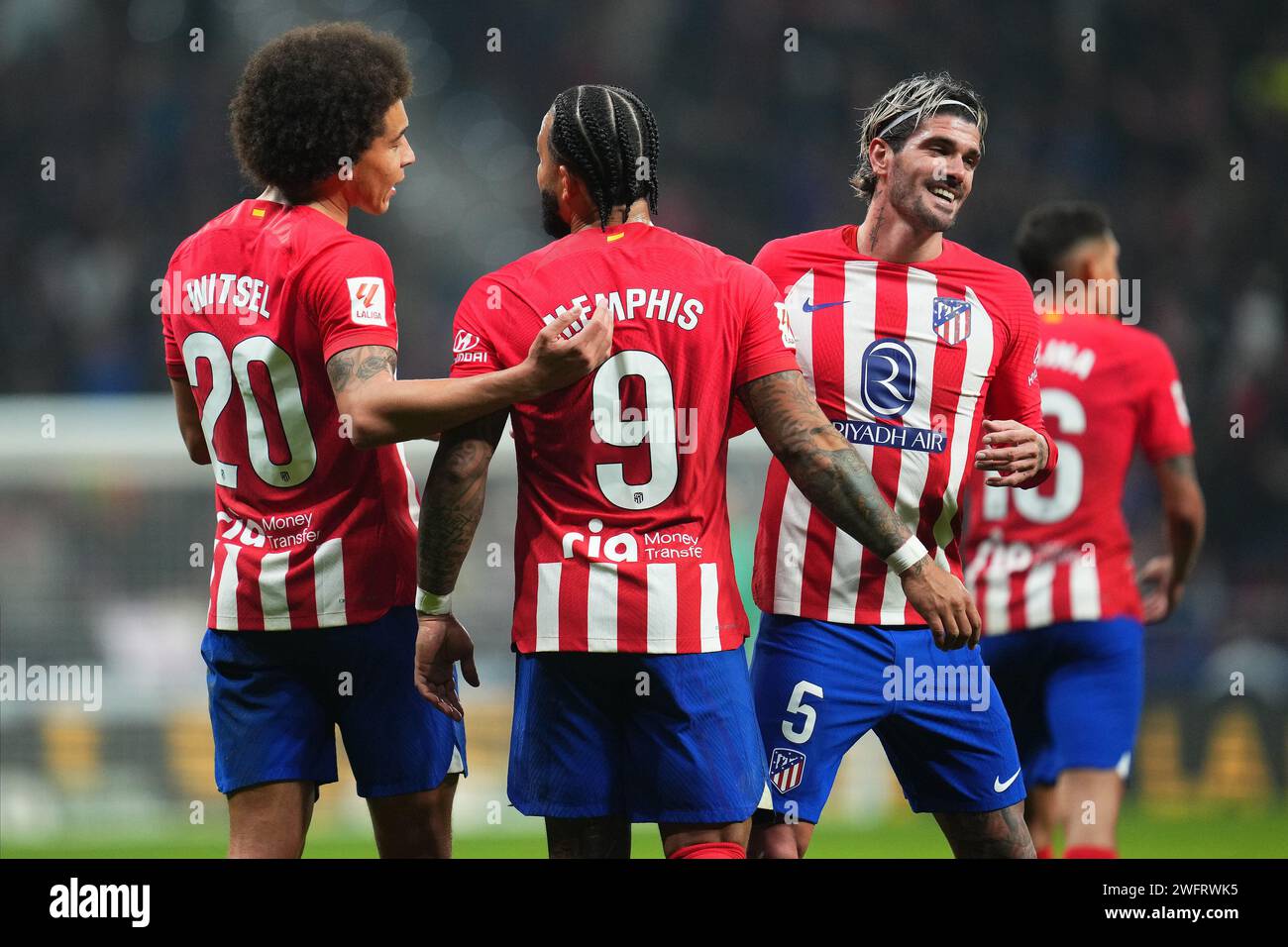 Madrid, Spain. 31st Jan, 2024. Memphis Depay of Atletico de Madrid ...