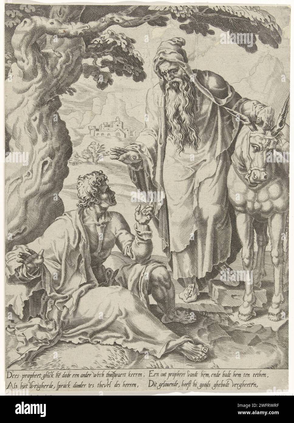 Invitation of the Prophet to the Godman, 1548 - 1554 print The man of ...