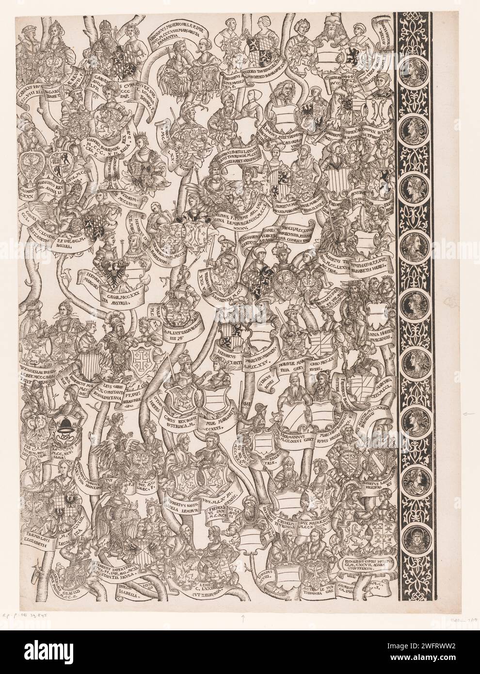 Family tree of Frederik and Ottheinrich van Palts -Neuburg (plate 18 ...