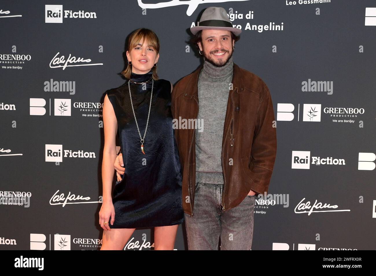 Carolina D Alatri und Angelo Donato Colombo bei der Premiere das Rai TV ...