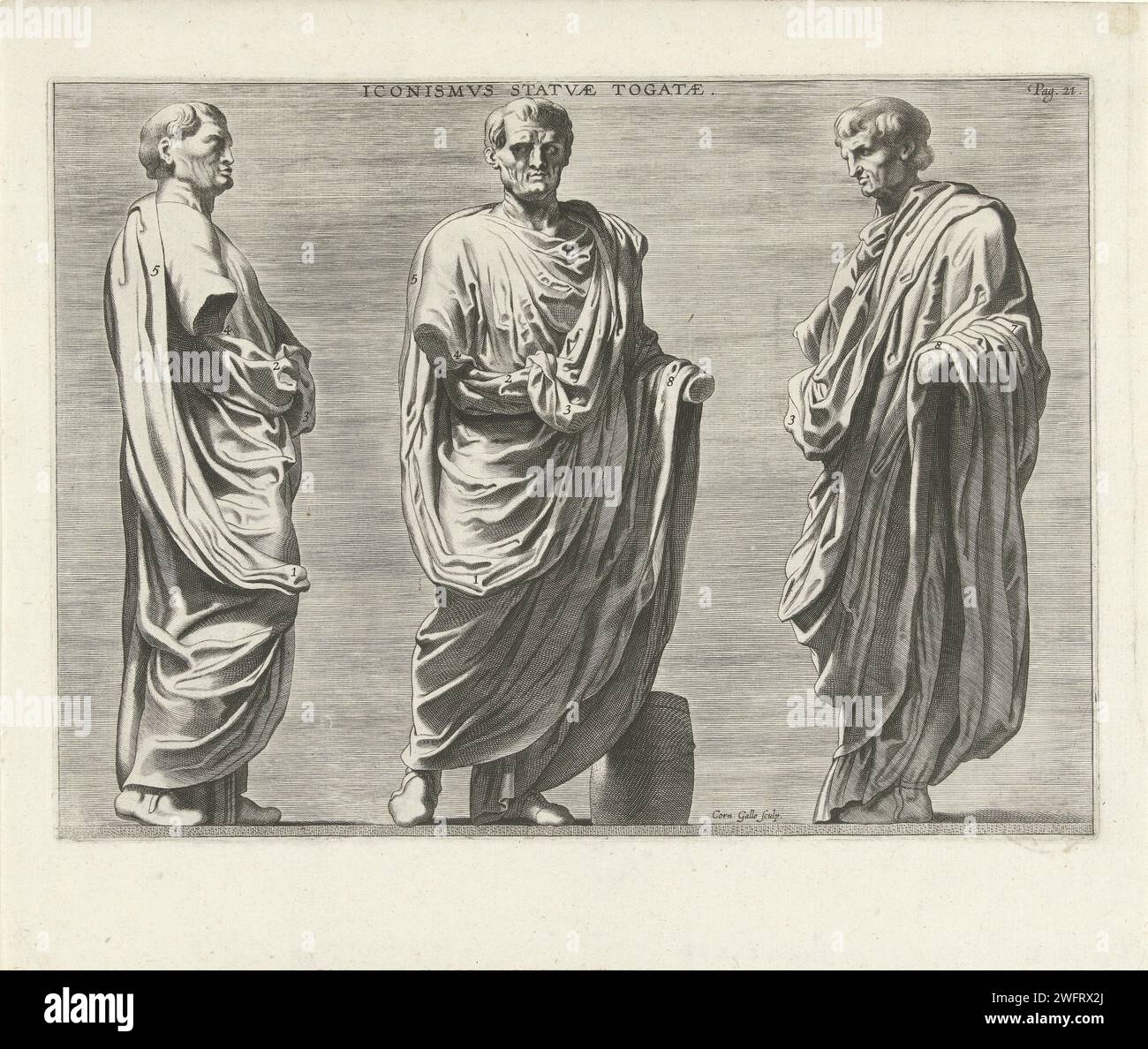 Image of a man in Toga, Cornelis Galle (I), after Peter Paul Rubens ...