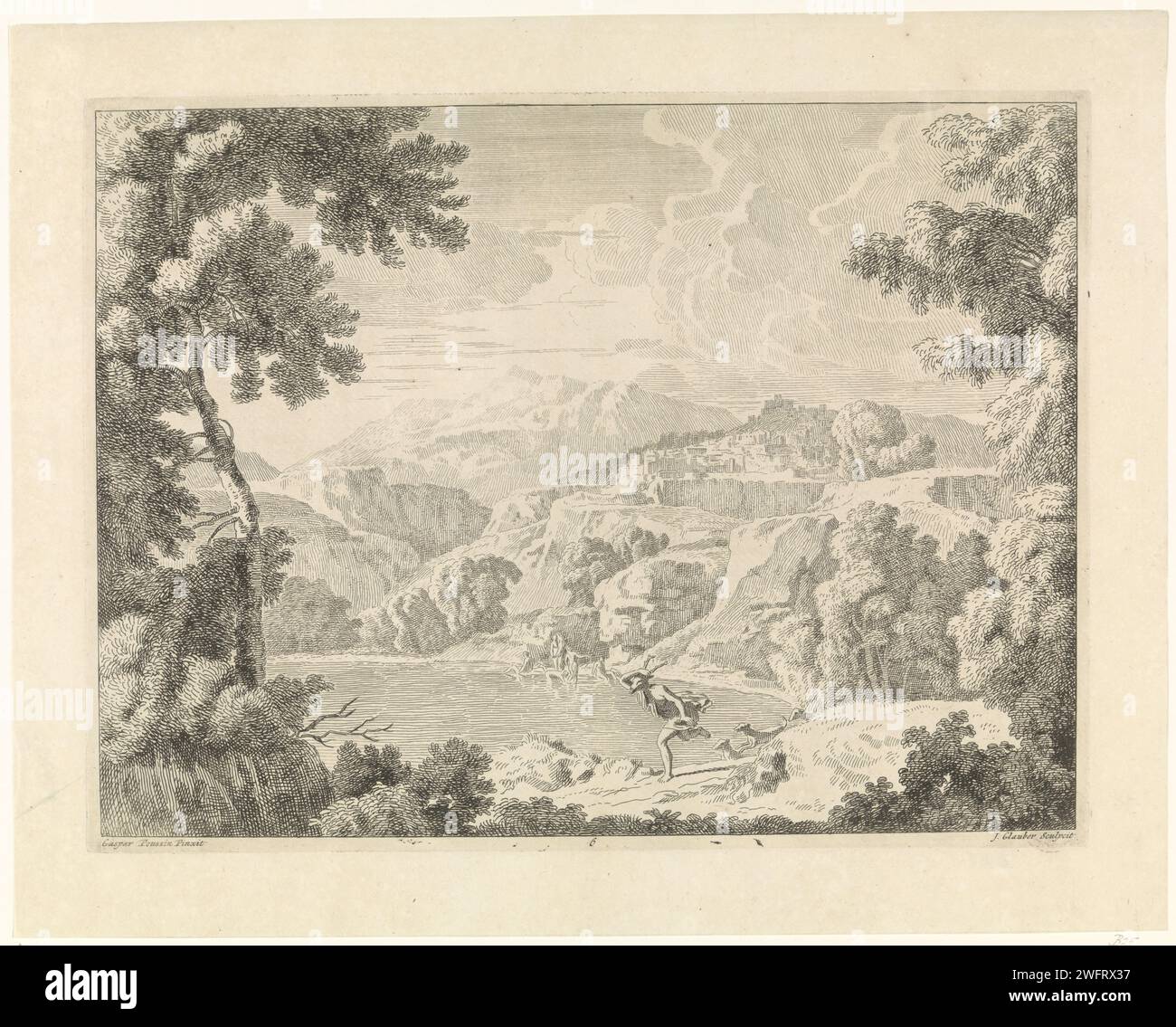 Actaeon is turned into a deer by the bathing Diana, Johannes Glaber ...