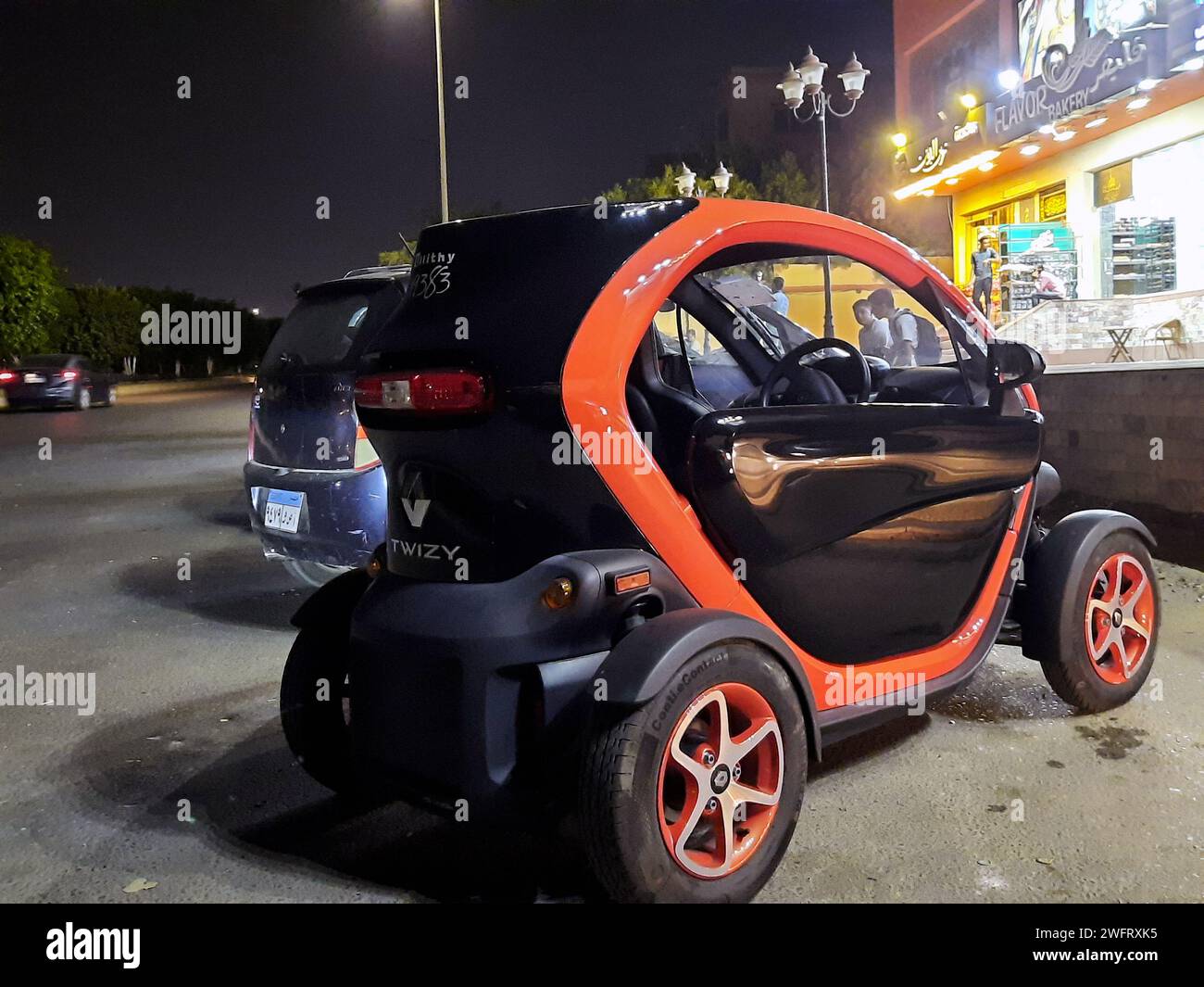 Cairo, Egypt, October 12 2023: The Renault Twizy, a two-seat electric ...
