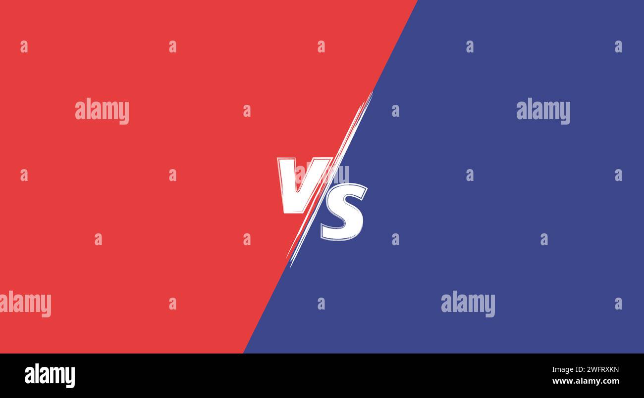 Versus comparison blank. Vs poster. Vector illustration with divider ...