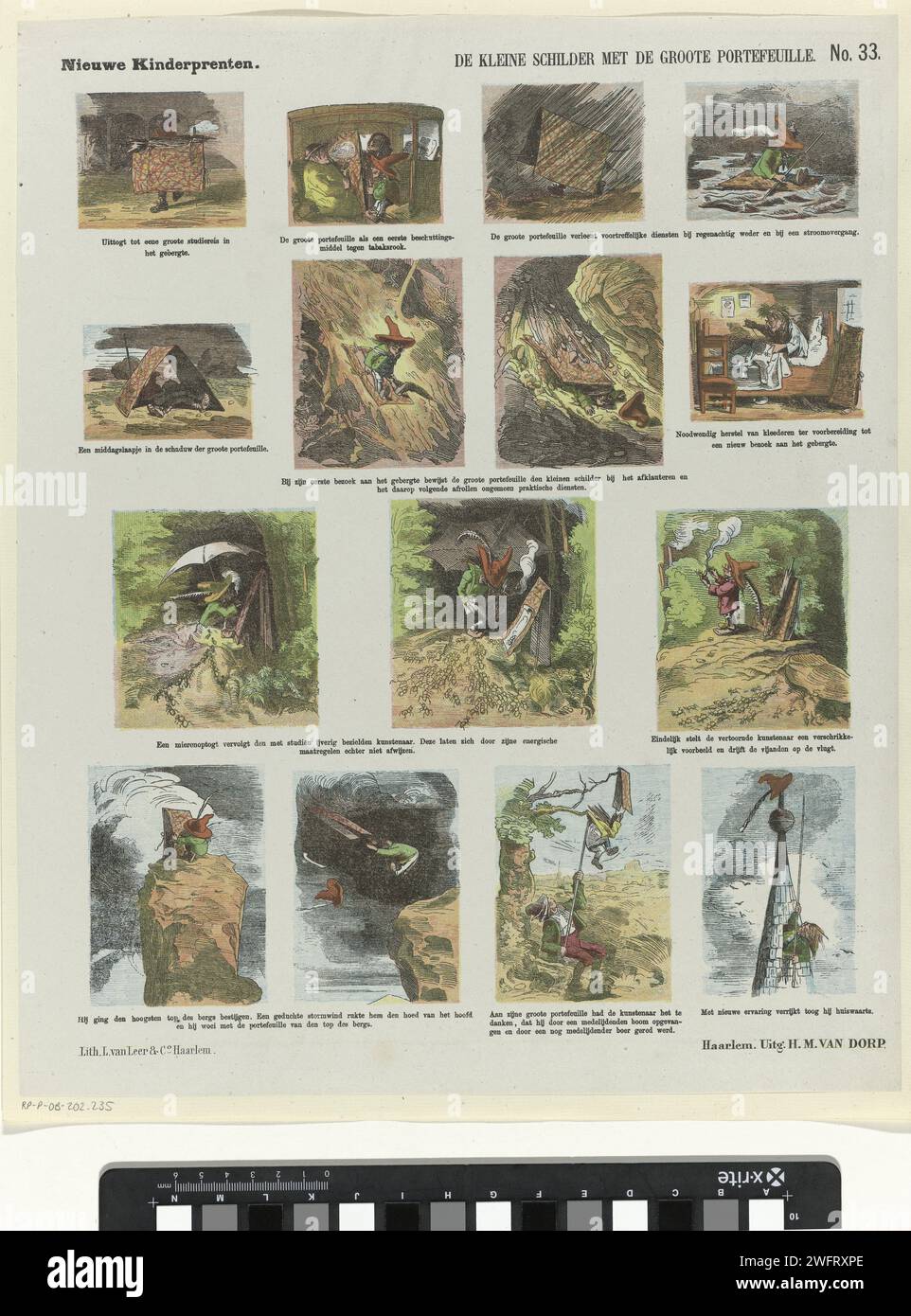 The little painter with the Groote Portfolio, 1872 - 1883 print Leaf ...