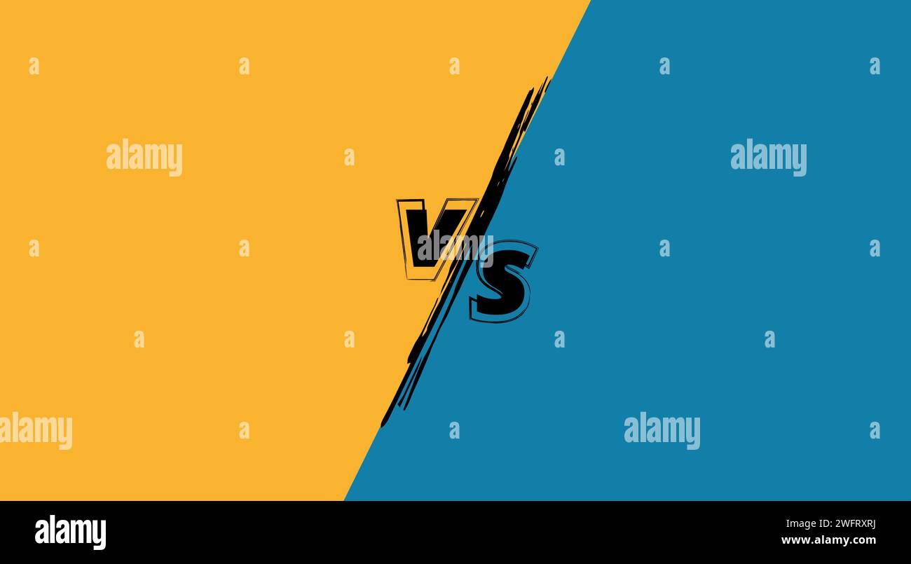 Vs poster. Versus blank. Vector illustration with divider Stock Vector ...