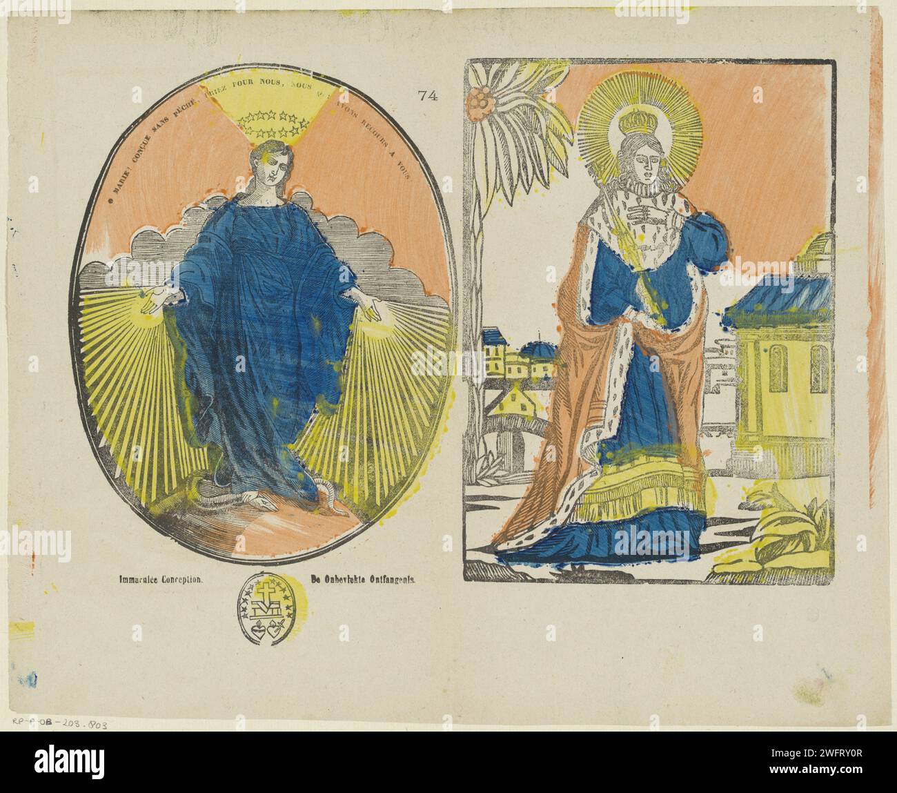 Immaculée Conception / The Immaculate Record, 1827 - 1894 print Leaf ...