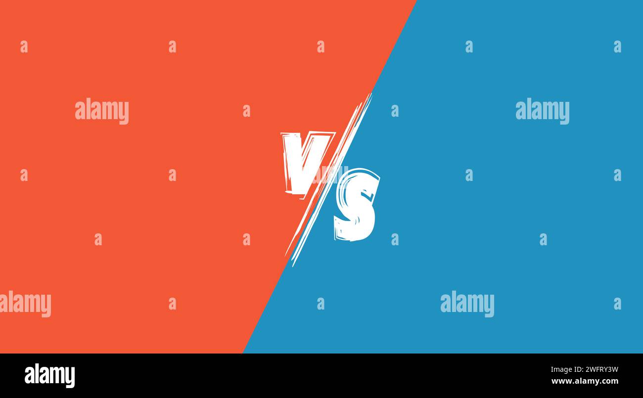 Versus comparison blank. Vs poster. Vector illustration with divider ...