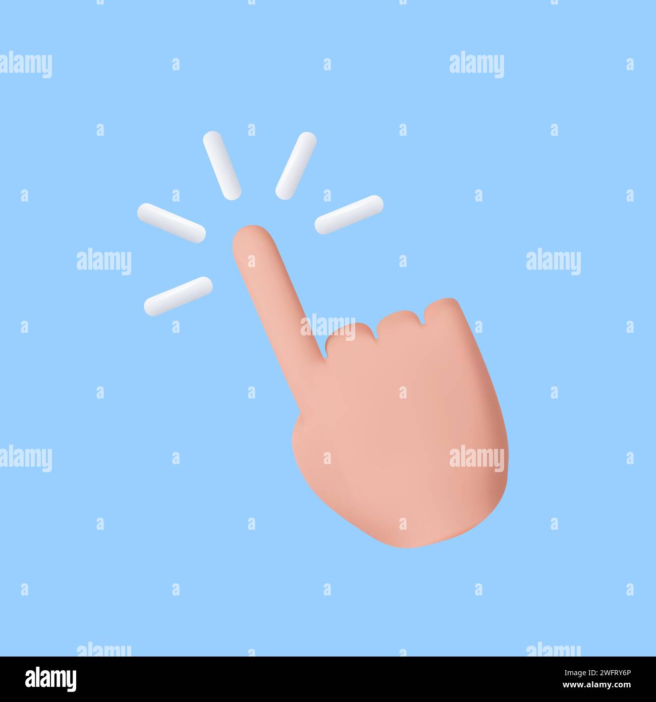 Mouse cursor pointing blue Stock Vector Images - Alamy