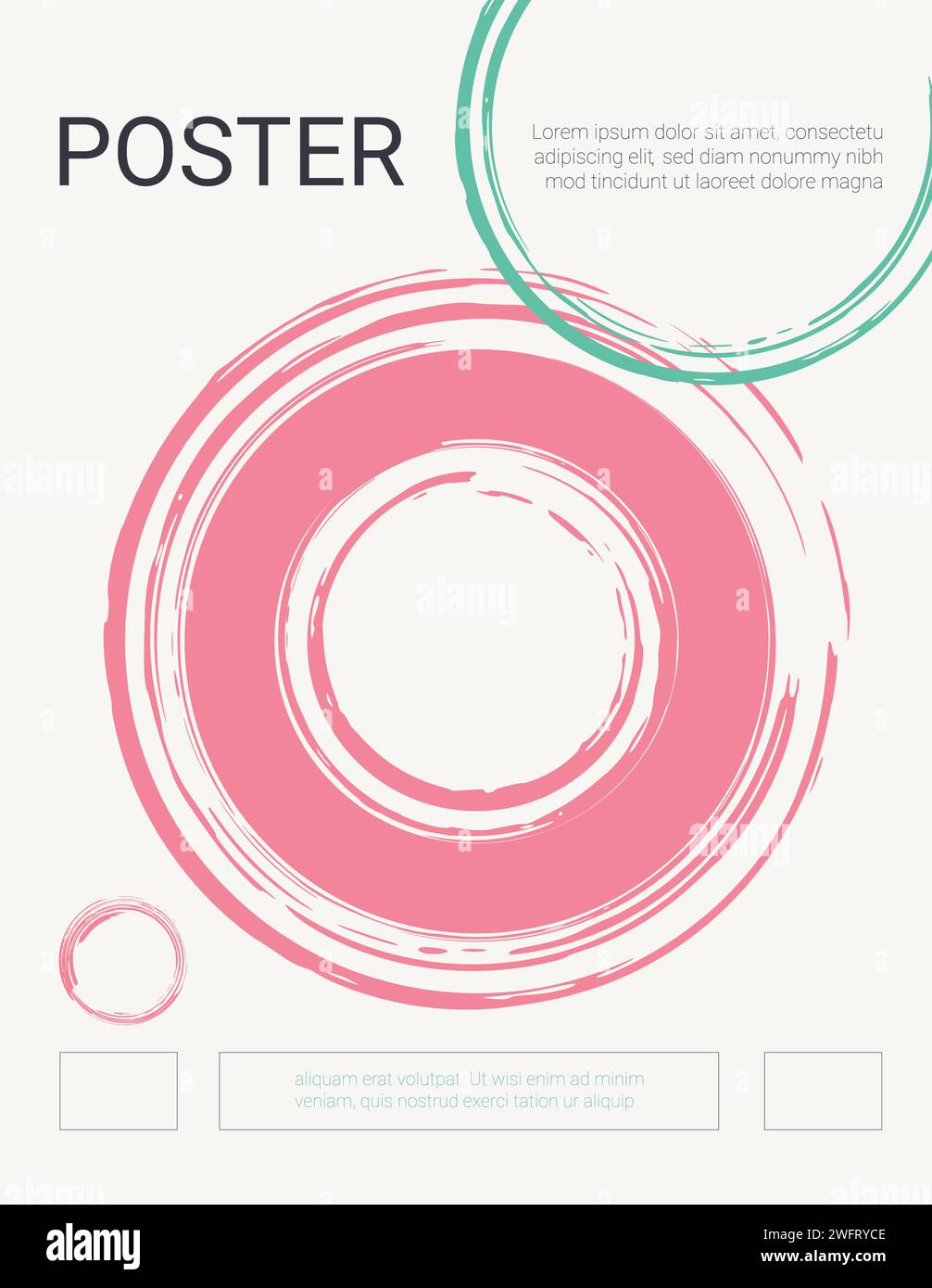 Abstract blank poster. Banner template. Vector illustration Stock ...