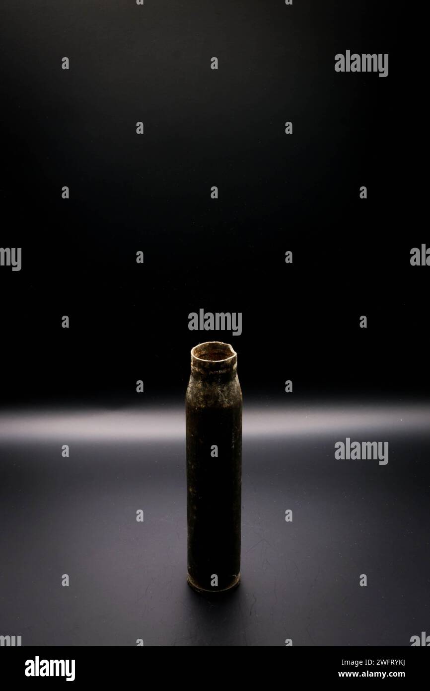 Bullet casing, still life photography, Studio shot, France Stock Photo ...