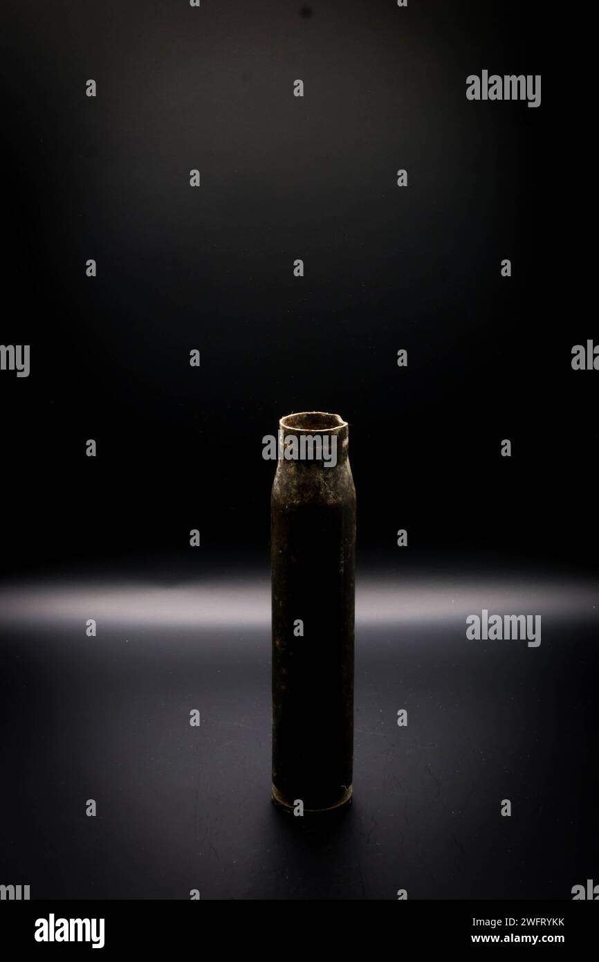 Bullet casing, still life photography, Studio shot, France Stock Photo ...