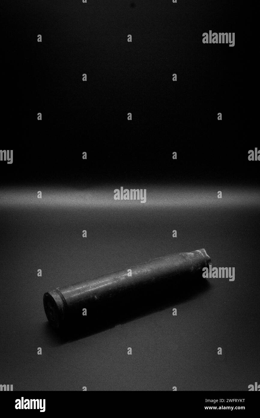 Bullet casing, still life photography, Studio shot, France Stock Photo ...