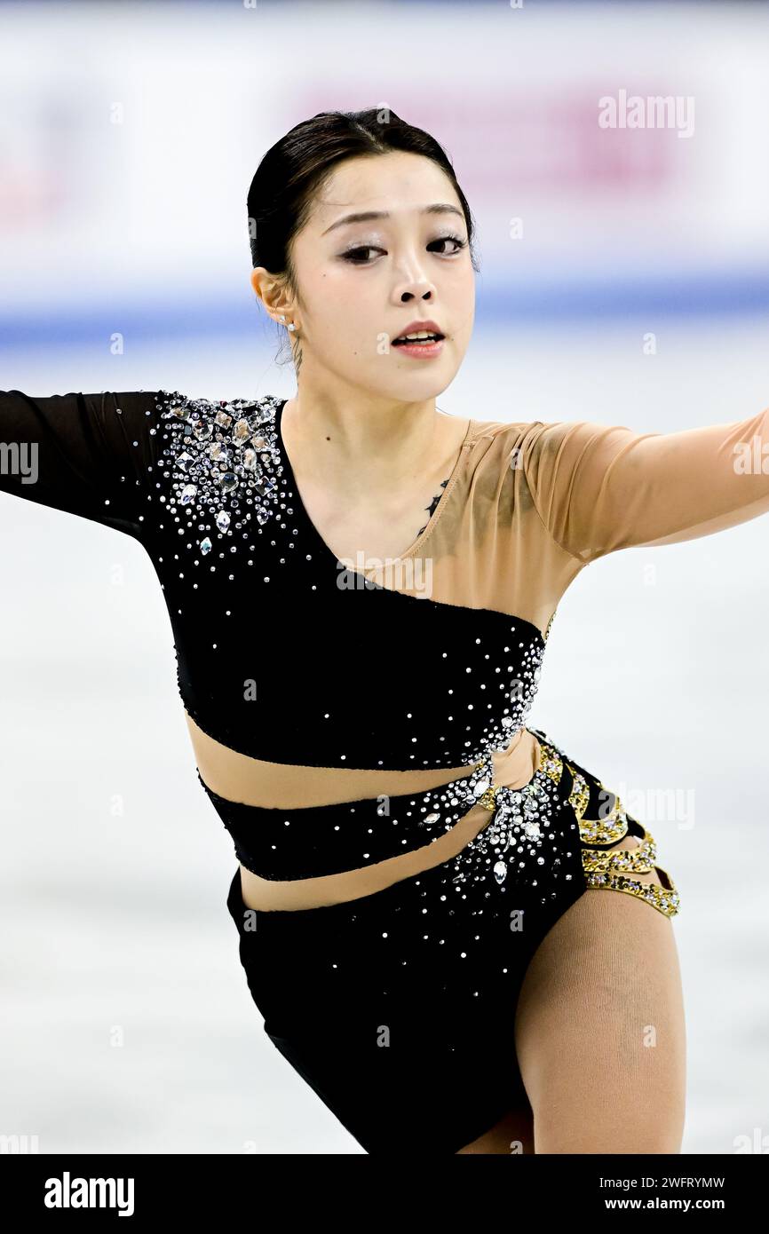 Joanna SO (HKG), during Women Short Program, at the ISU Four Continents Figure Skating ...