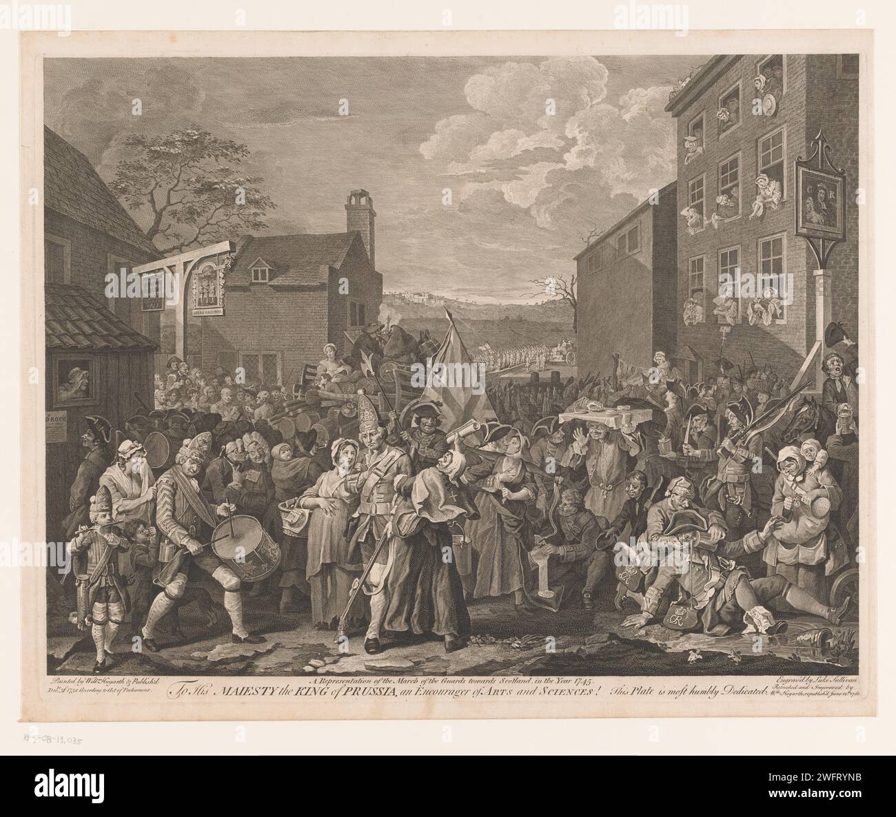 Army troops on their way to take on the Jacobites, Luke Sullivan, After ...